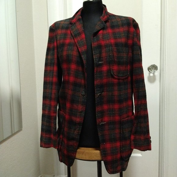 Pendleton | Jackets & Coats | Vintage Wool Pendleton Blazer Red | Poshmark